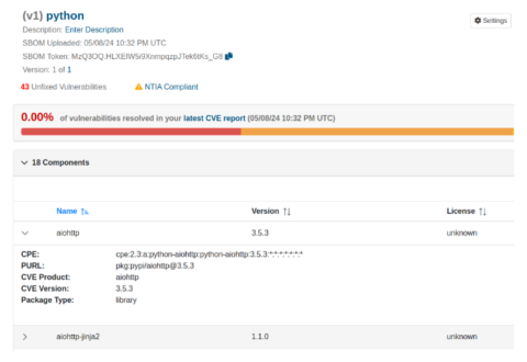 Sbom Generation And Vulnerability Monitoring For The Python Ecosystem